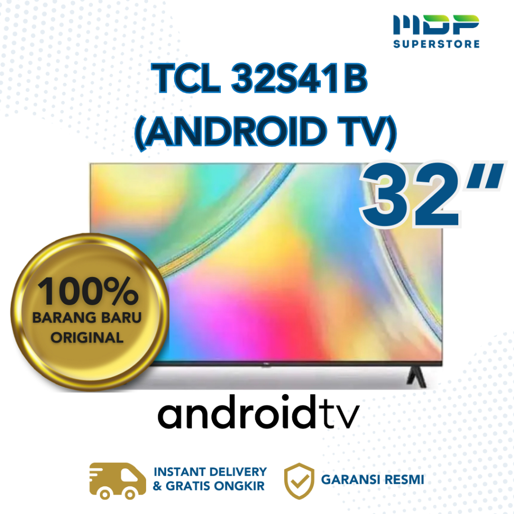 Jual LED TV TCL 32" 32S41B ( ANDROID/HD)- 32 INCH ANDROID TV, HDMI | Shopee Indonesia