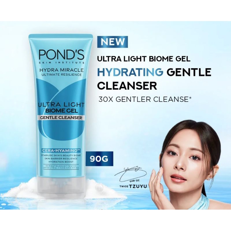 Jual Ponds Bright Miracle Ultra Light Biome Gel Cream 20 g/ Facial 90 g ...