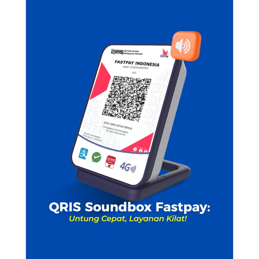 Product image QRIS Soundbox Fastpay