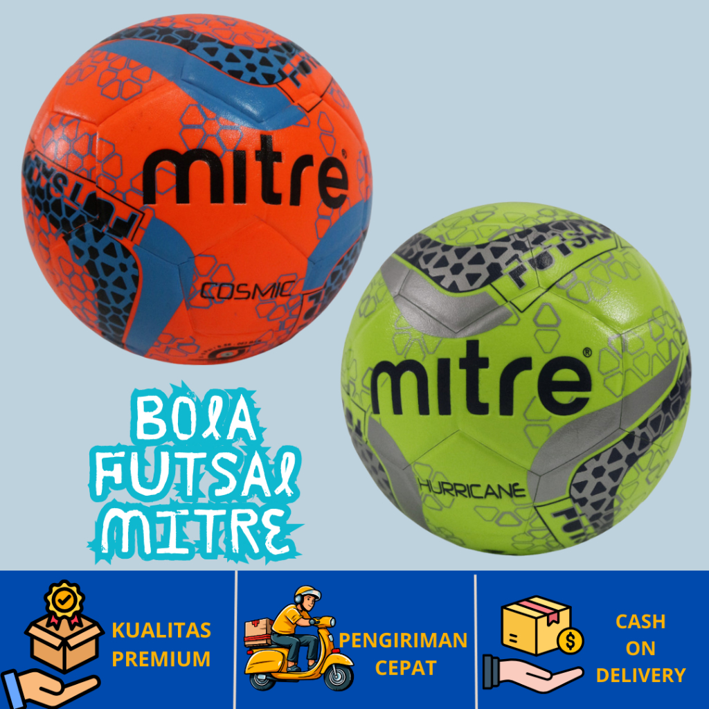 Jual BOLA FUTSAL MITRE ORIGINAL HURRICANE DAN COSMIC | Shopee Indonesia