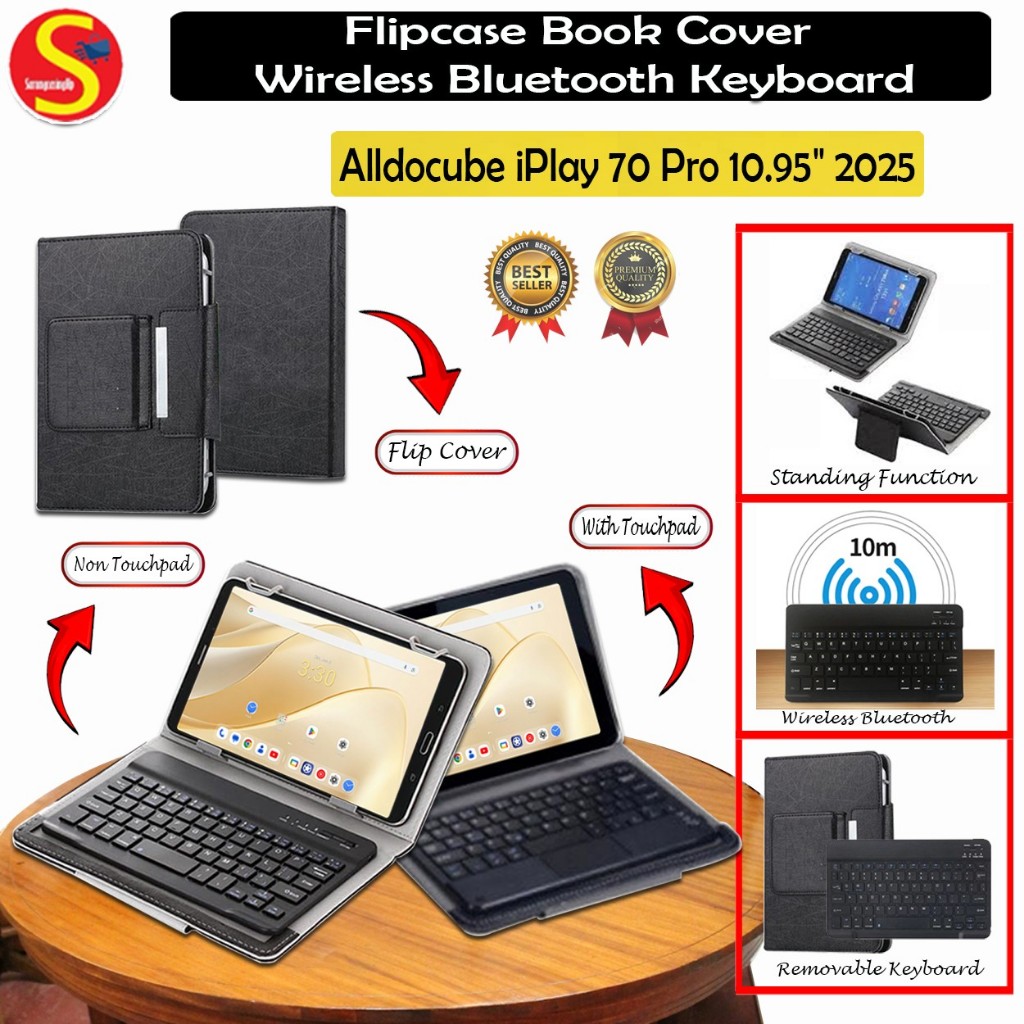 Jual ALLDOCUBE iPlay 70 Pro 10.95" 2025 Flip Leather Softcase Removable ...