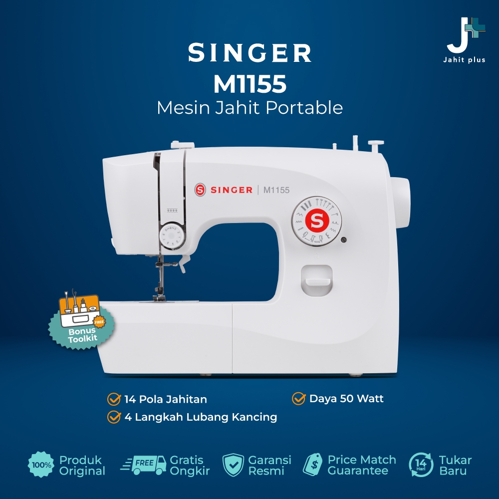 Jual Mesin Jahit SINGER M-1155 / M1155 Portable Multifungsi Low Watt ...