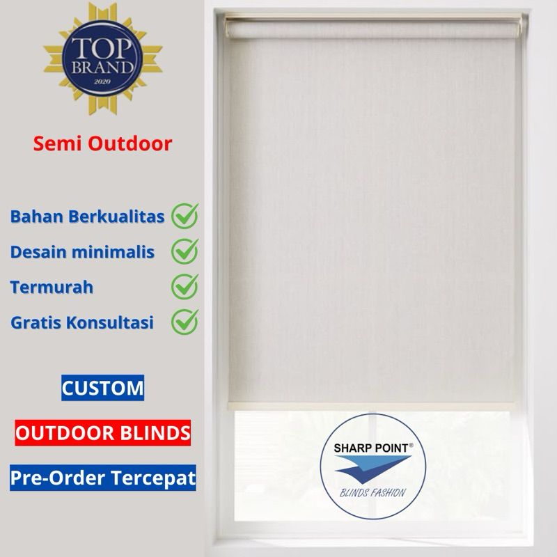 Jual Custom solar screen dan outdoor blind merek sharp point | Shopee ...