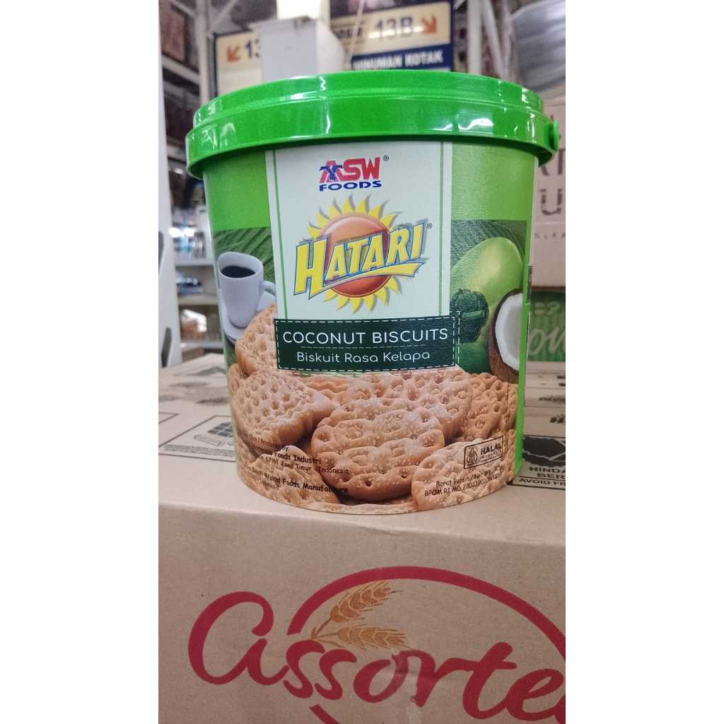Jual Biskuit Hatari Kelapa 325gr (1 dus isi 6 jar) | Shopee Indonesia