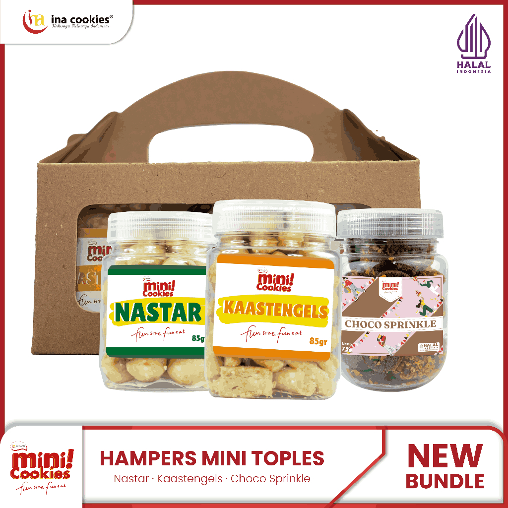 Jual Hampers Mini Cookies Toples Nastar + Kaastengels + Choco Sprinkle ...