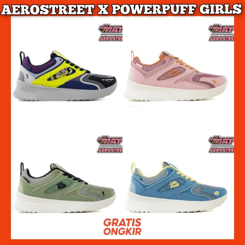 Jual Aerostreet X Powerpuff Girls Original / Sepatu Pria Wanita ...