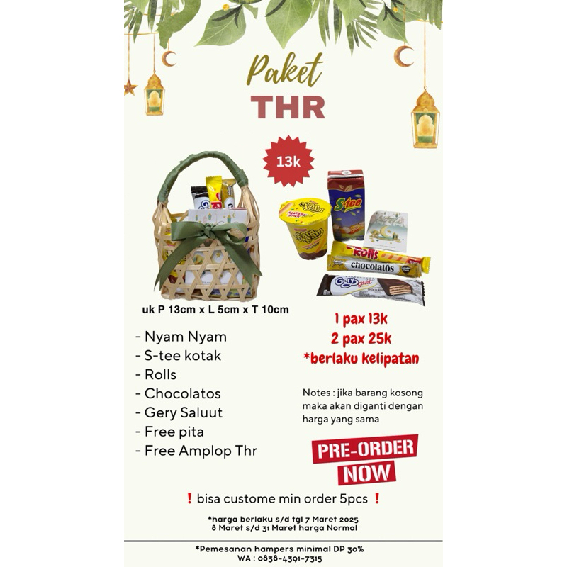 Jual Paket THR bagi bagi lebaran (free amplop THR) | Shopee Indonesia