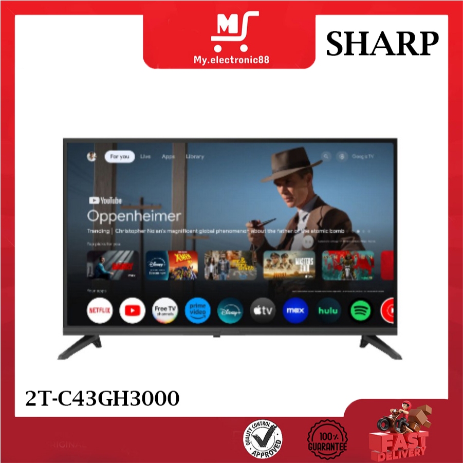 Jual SHARP LED GOOGLE TV 43'' 2T-C43GH3000 | Shopee Indonesia