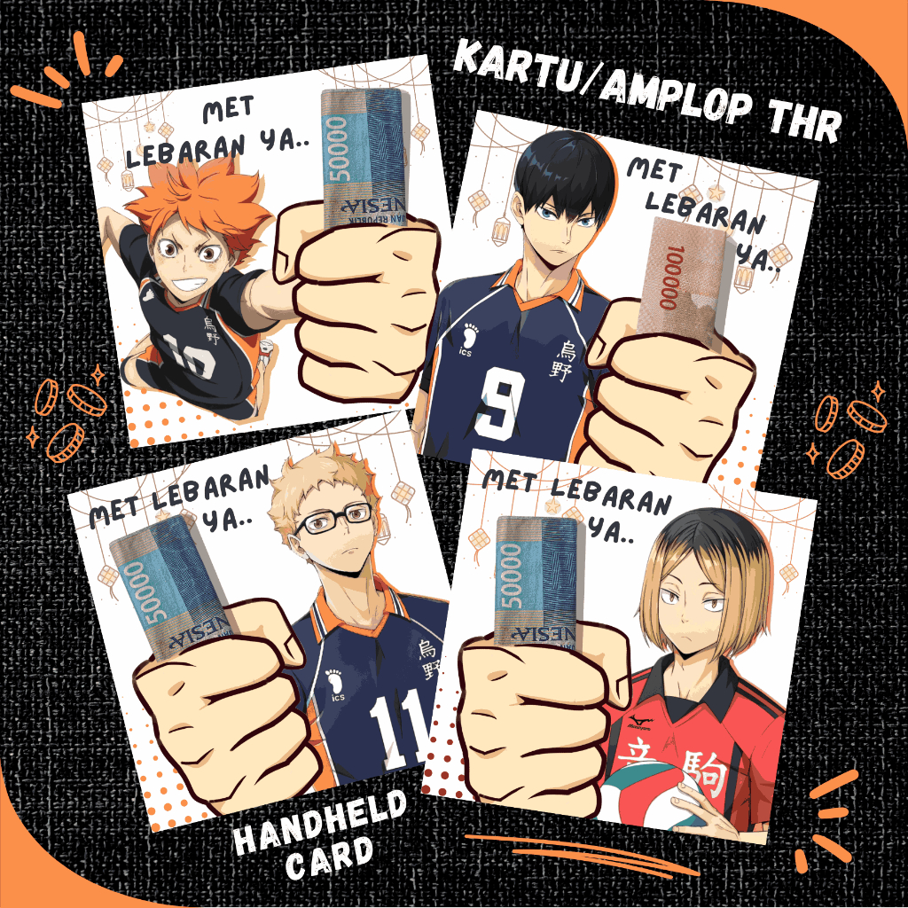 Jual AMPLOP THR/ANGPAO ANIME HAIKYUU - KARTU HARI RAYA LEBARAN IMLEK ...