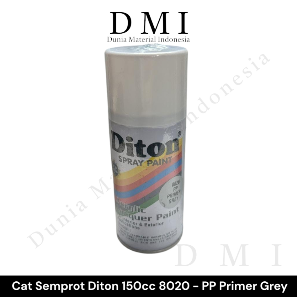 Jual Pilox DITON 150cc | 8020 PP Primer Grey 150ml | Pilok Cat Semprot ...