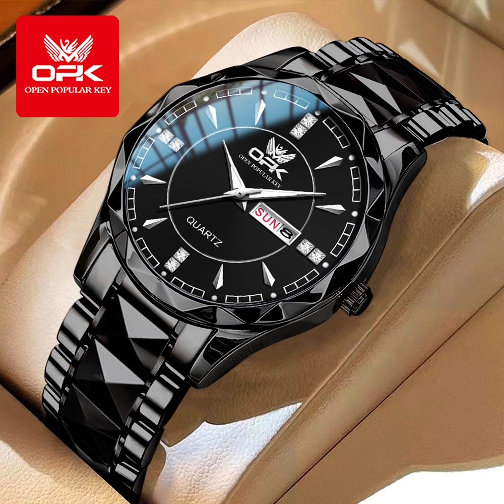 Jual OPK Jam Tangan Pria Anti Air Original 100% Cowok Tahan Analog ...