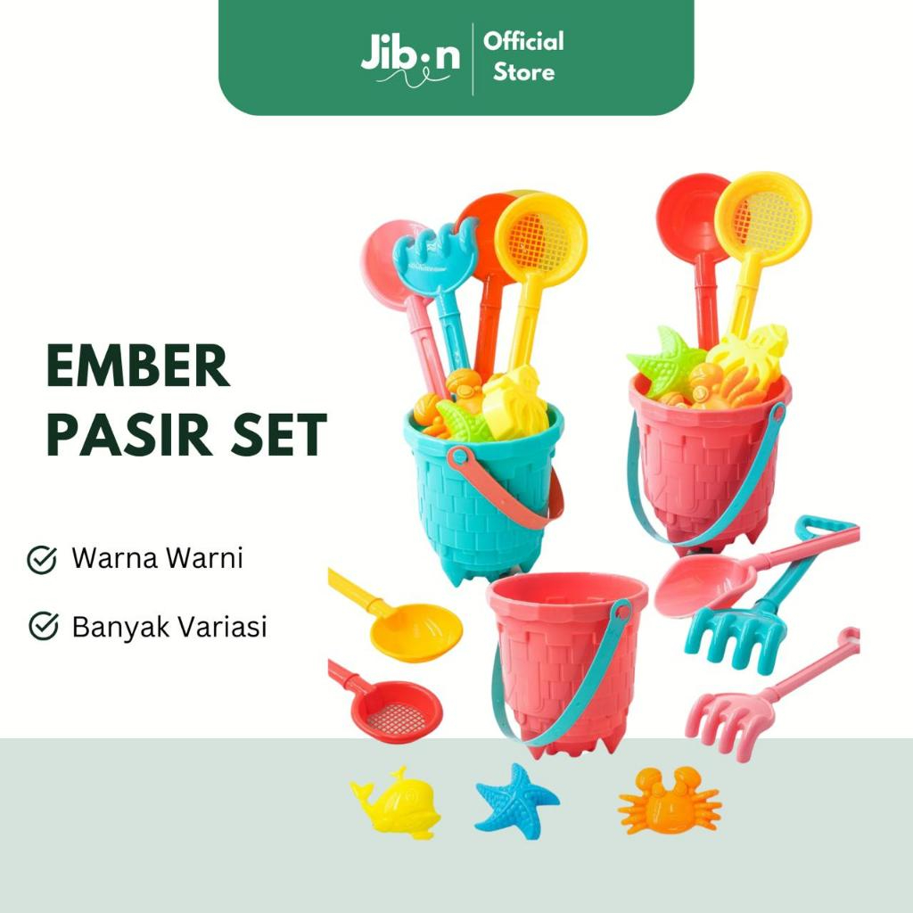 Jual [JIBIN] Beach Toys Mainan Pantai Anak Ember Pasir Kecil dan ...