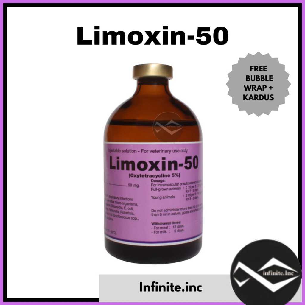 Jual LIMOXIN 50 100ml Antibiotik Injeksi 100 ml | Shopee Indonesia