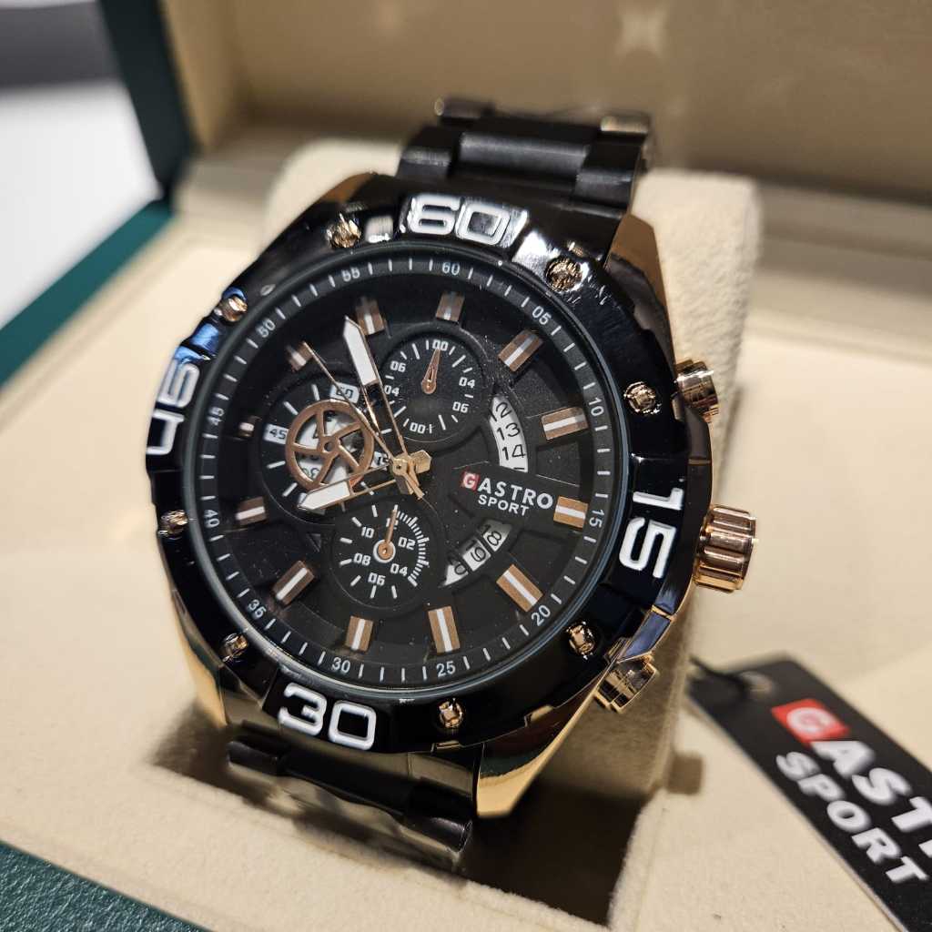 Jual Jam tangan pria Sport watch Gastro gaya diver motif chrono lingkar ...