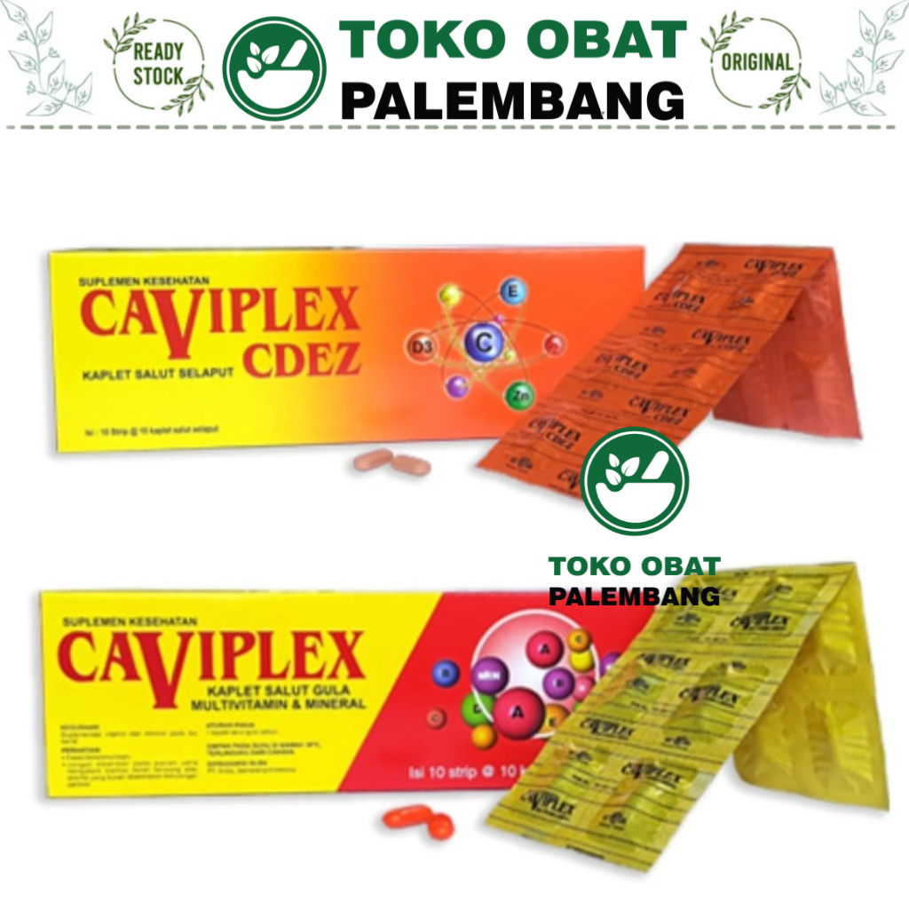 Jual CAVIPLEX MULTIVITAMIN MINERAL CAVIPLEX CDEZ 1STRIP 10KAPLET VITAMI ...