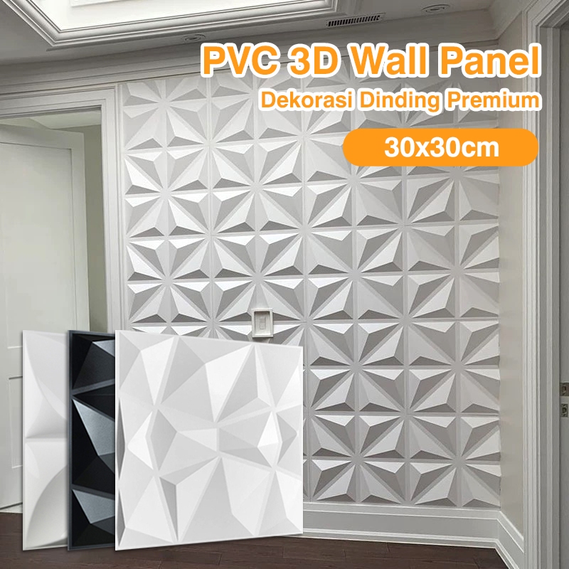 Jual Panel Dinding PVC 3D 30x30cm - Dekorasi Dinding dan Latar TV ...