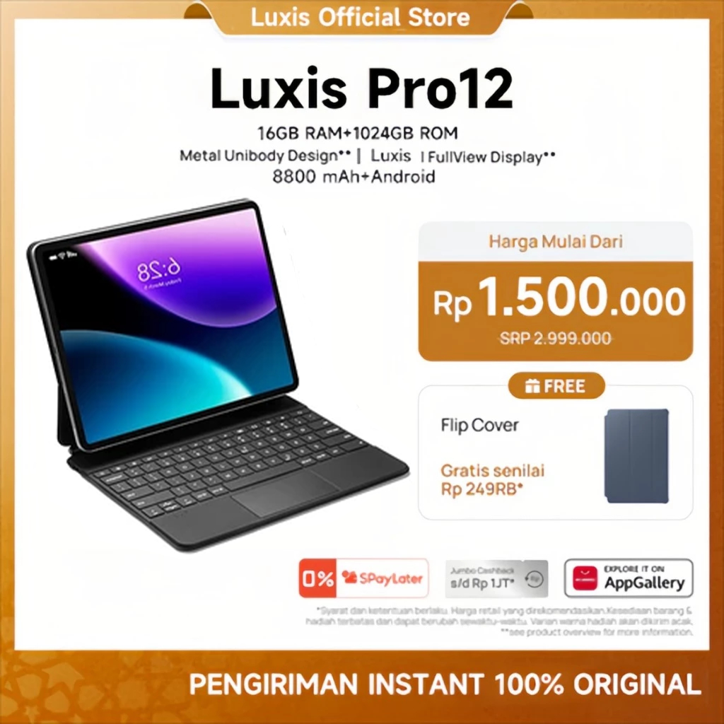 Jual Luxis Tablet Pro12 (16GB+1024GB)11.6inch"lPS Screen Tablet Android ...