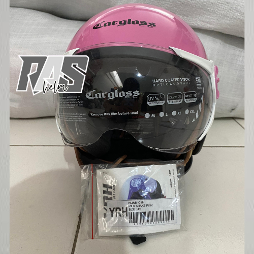 Jual HELM CARGLOSS HIJAB YRH SOLID MOTIF ORIGINAL 100%, CARGLOSS HELMET ...