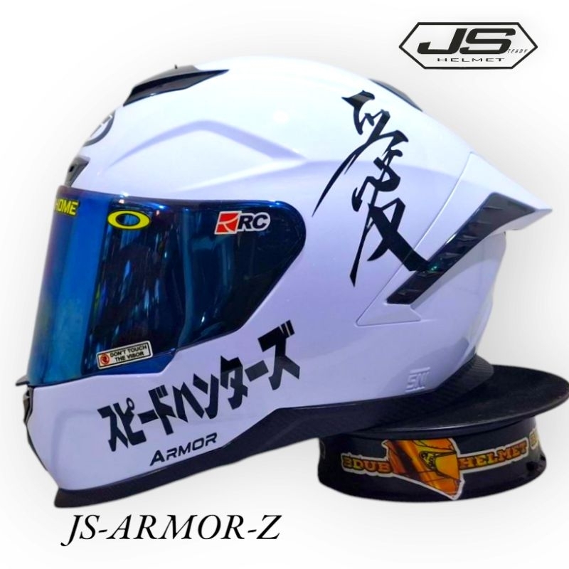Jual Helm JS armor Z paket ganteng kenji spoiler 3D | Shopee Indonesia