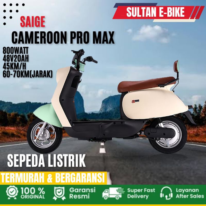 Jual Sepeda listrik Saige Cameroon dinamo 800 watt | Shopee Indonesia