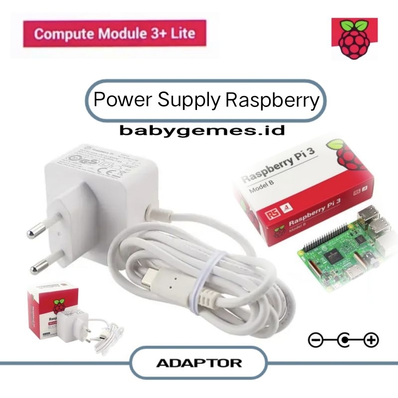 Jual Adaptor charger Power Supply Tipe-C For Raspberry Pi 4B | Shopee ...