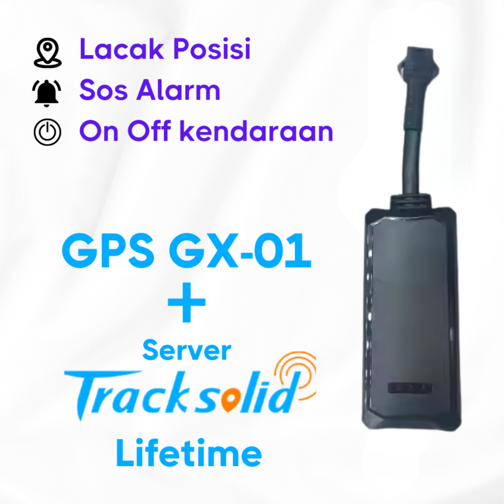 Jual GPS Tracker Motor GX-01+Tracksolid Lifetime Bisa Cut Off/Matikan ...