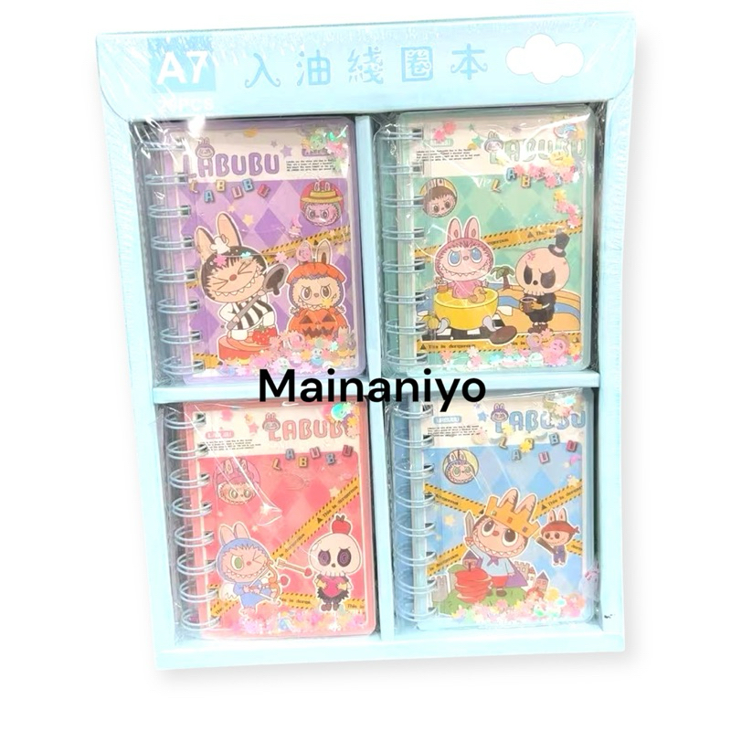 Jual NOTEBOOK BINDER A7 AIR GLITTER LABUBU | POCKET MEMO | MINI BINDER ...