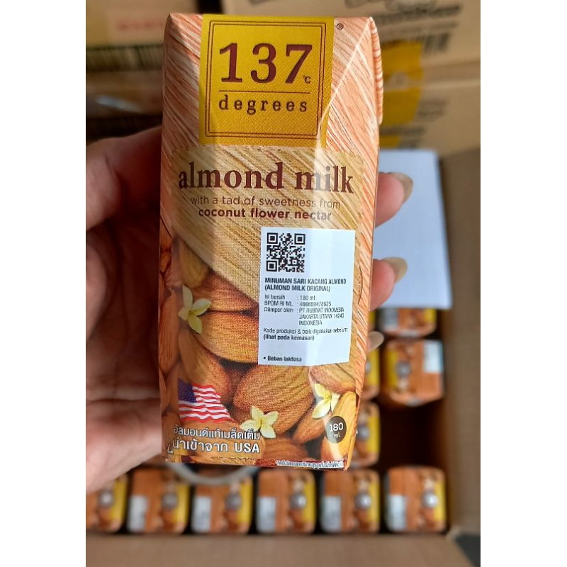Jual 137 Degrees® Almond Milk Original 180 ml & 1 liter | Shopee Indonesia