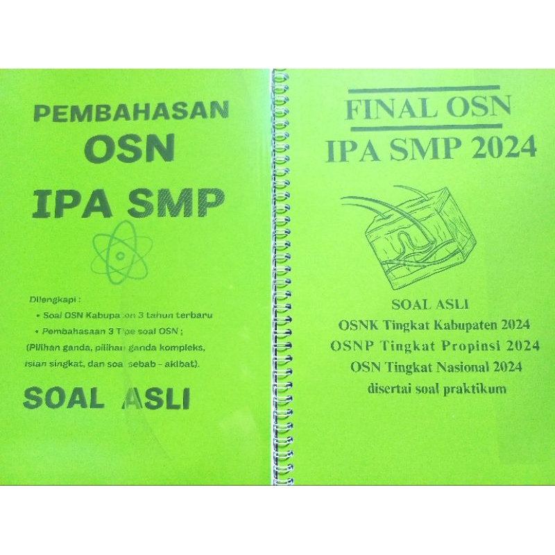Jual BUKU OSN KSN IPA SMP, OSNK IPA SMP 3 TAHUN DAN BUKU FINAL OSN 2024 | Shopee Indonesia