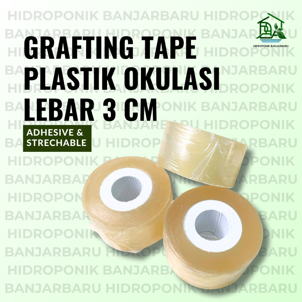 Jual GRAFTING TAPE PLASTIK OKULASI CANGKOK LEBAR 3 CM | Shopee Indonesia