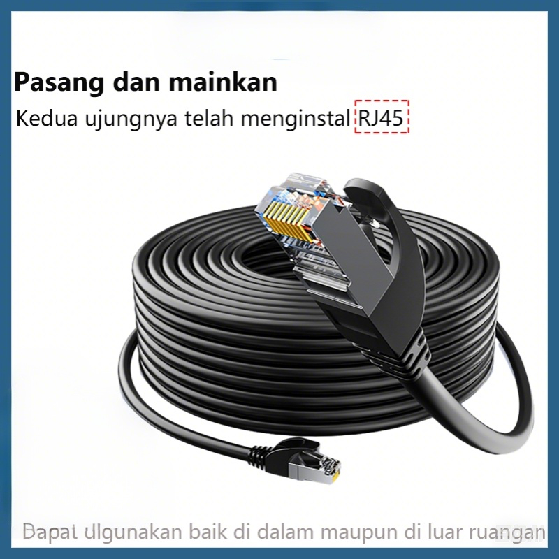 Jual Kabel LAN CAT6 RJ45 Kualitas Premium Panjang 0.5/1/2/3/5/10/15/20 ...