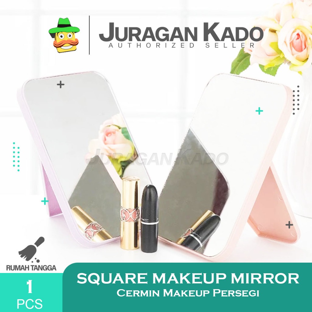 Jual Cermin Kaca Rias Make Up Kreatif Kaca Cermin Lipat Persegi ...