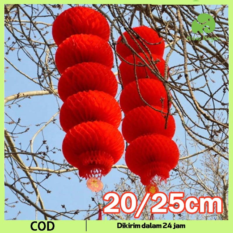 Jual 1 Pasang Outdoor Lampion Lentera Kertas Dekorasi Anti Air Lentera ...