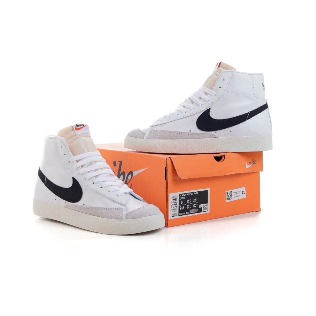 Jual (VLTAVN) Sepatu Blazer Mid 77 Vintage White Black | Shopee Indonesia