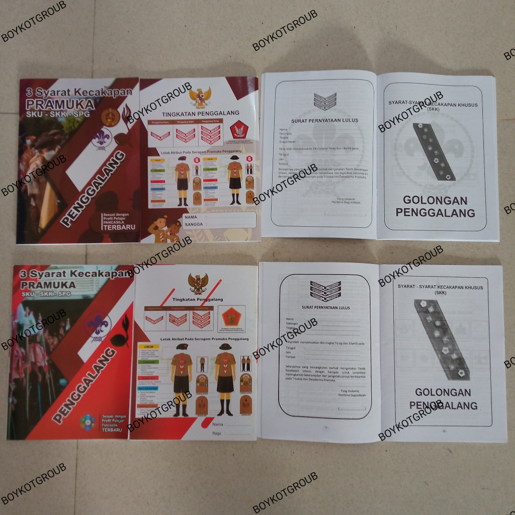 Jual 50 BIJI buku sku skk spg 3 in 1 (jadi satu) buku pramuka siaga penggalang penegak | Shopee ...