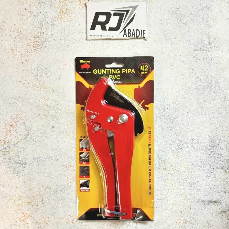 Jual Tang Potong Pemotong Alat Gunting Pipa Paralon PVC Pipe Cutter Bison 42MM | Shopee Indonesia