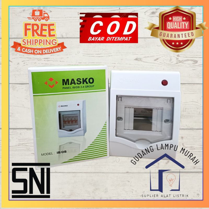 Jual Masko Panel IB/OB 2-4 Group 9804L dengan indikator Lampu Box MCB ...