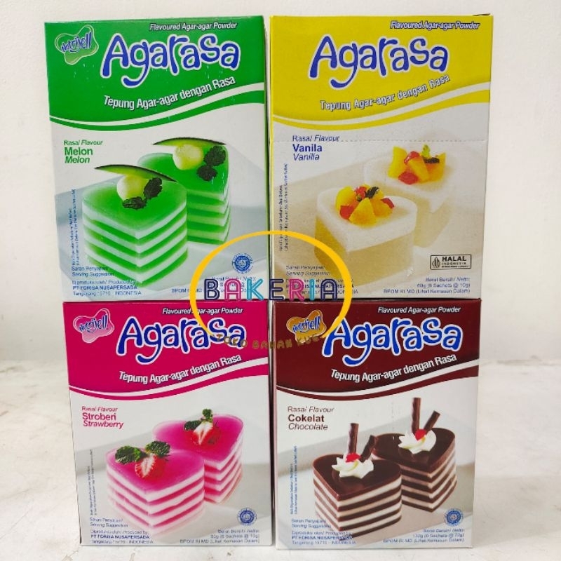 Jual Agarasa Aneka Varian 10gr / Cokelat 22gr / Agar Puding Jelly ...