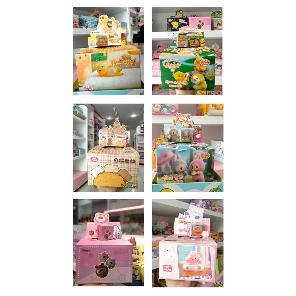 Jual Blindbox Karakter Lucu Kekinian Lotso Labubu Sanrio Capybara ...