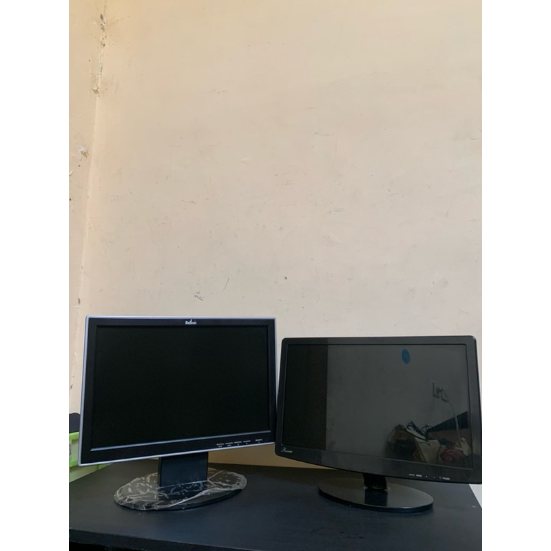 Jual monitor Relion led 16 inchi Lengkap kabel”” | Shopee Indonesia