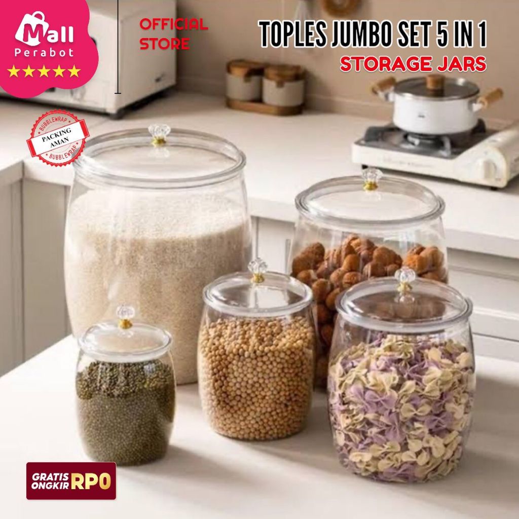 Jual Mall Perabot | Toples Akrilik Jumbo Kedap Udara | Toples Gentong ...