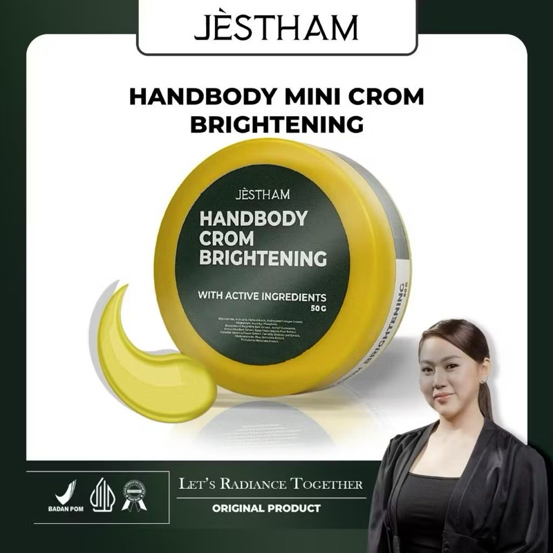 Jual OWNER JESTHAM - HAND BODY CROM BRIGHTENING 50 GR | Shopee Indonesia
