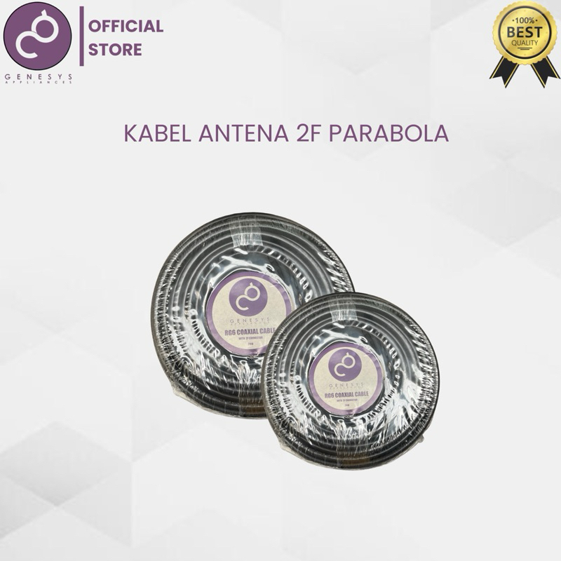 Jual GENESYS - KABEL ANTENA 2F untuk KABEL PARABOLA | Shopee Indonesia