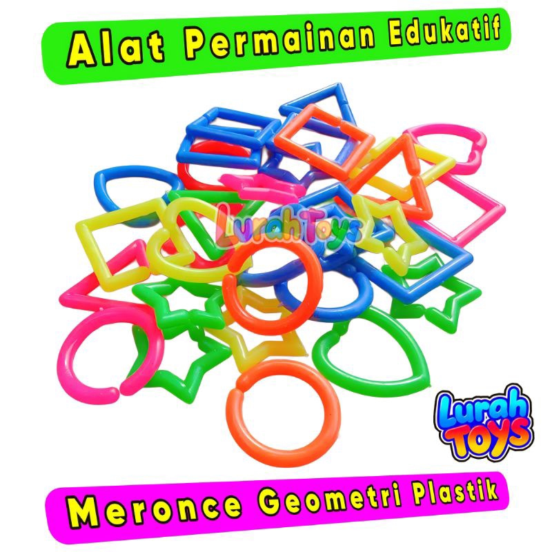 Jual MAINAN EDUKASI ALAT PERMAINAN EDUKATIF MERONCE GEOMETRI PLASTIK ...