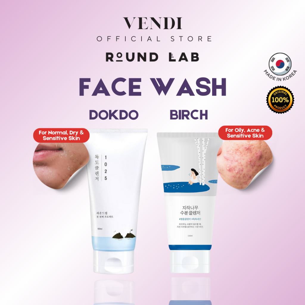 Jual [100% ORIGINAL] ROUND LAB Birch Juice Cleanser / 1025 Dokdo ...
