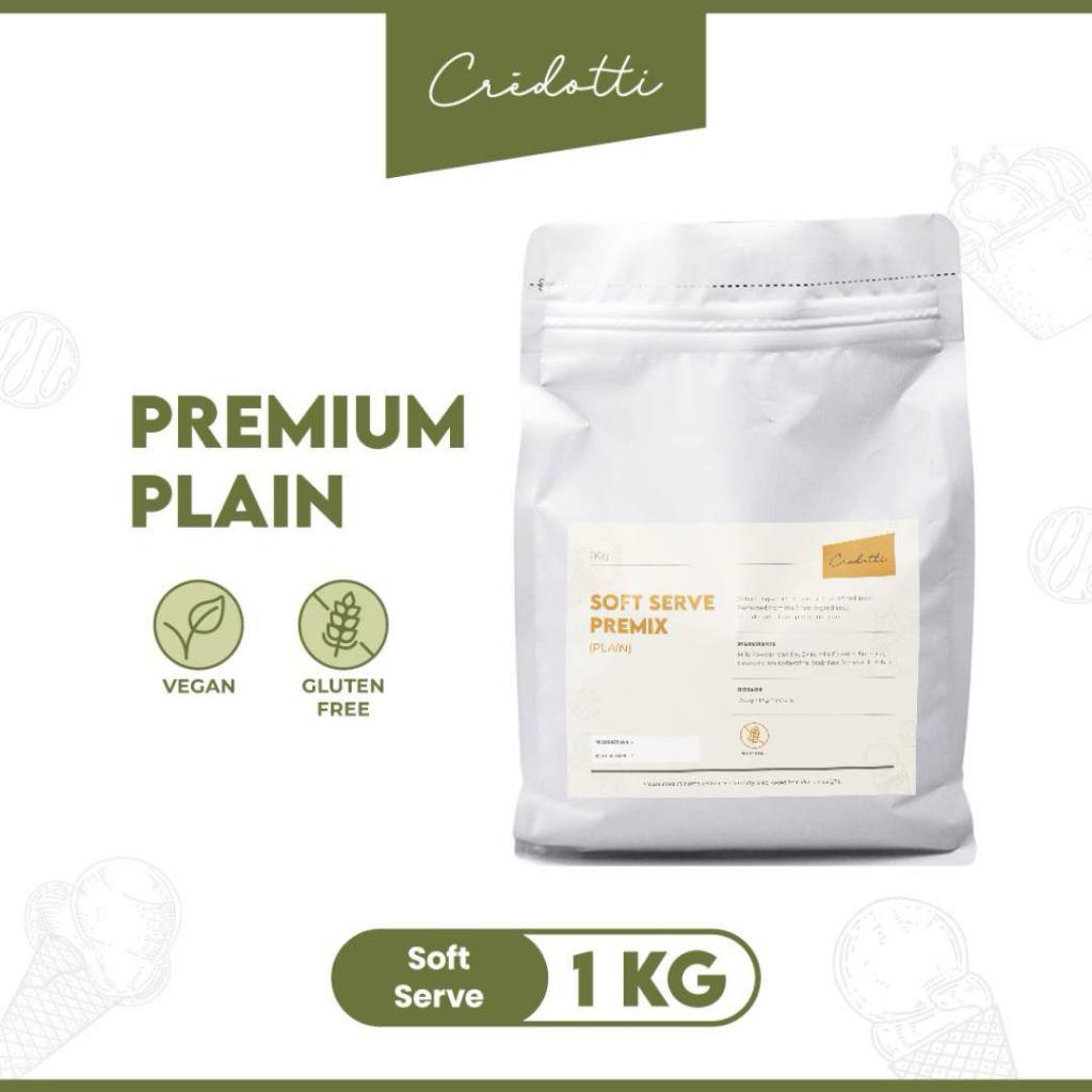 Jual Premium Premix Ice Cream Soft serve Plain Base Powder / Bubuk Es ...