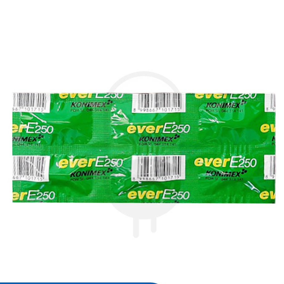 Jual EVER-E 250 Vitamin E Strip Isi 6 Softcapsule Rumput Laut Kulit ...