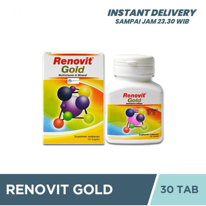 Jual RENOVIT Gold 30s - Multivitamin | Shopee Indonesia