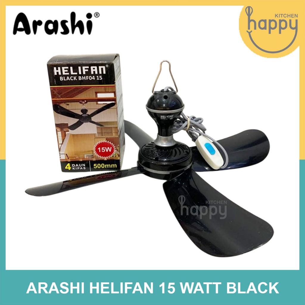 Jual Helifan Arashi Kipas Angin Gantung Plafon Helifan 15 Watt Ceiling ...