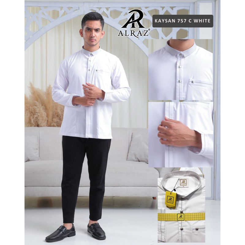 Jual ALRAZ koko kemko ZAHWAN lengan panjang non manset muslim dewasa | Shopee Indonesia